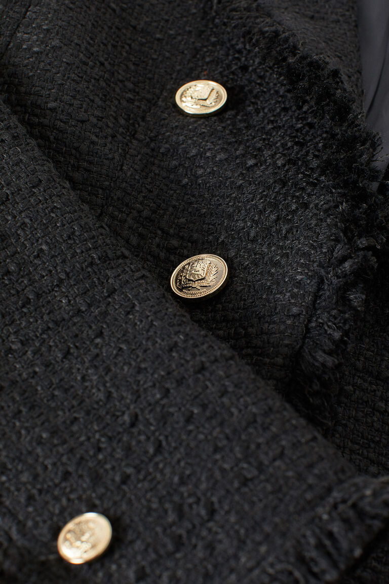 Textured wool-blend jacket