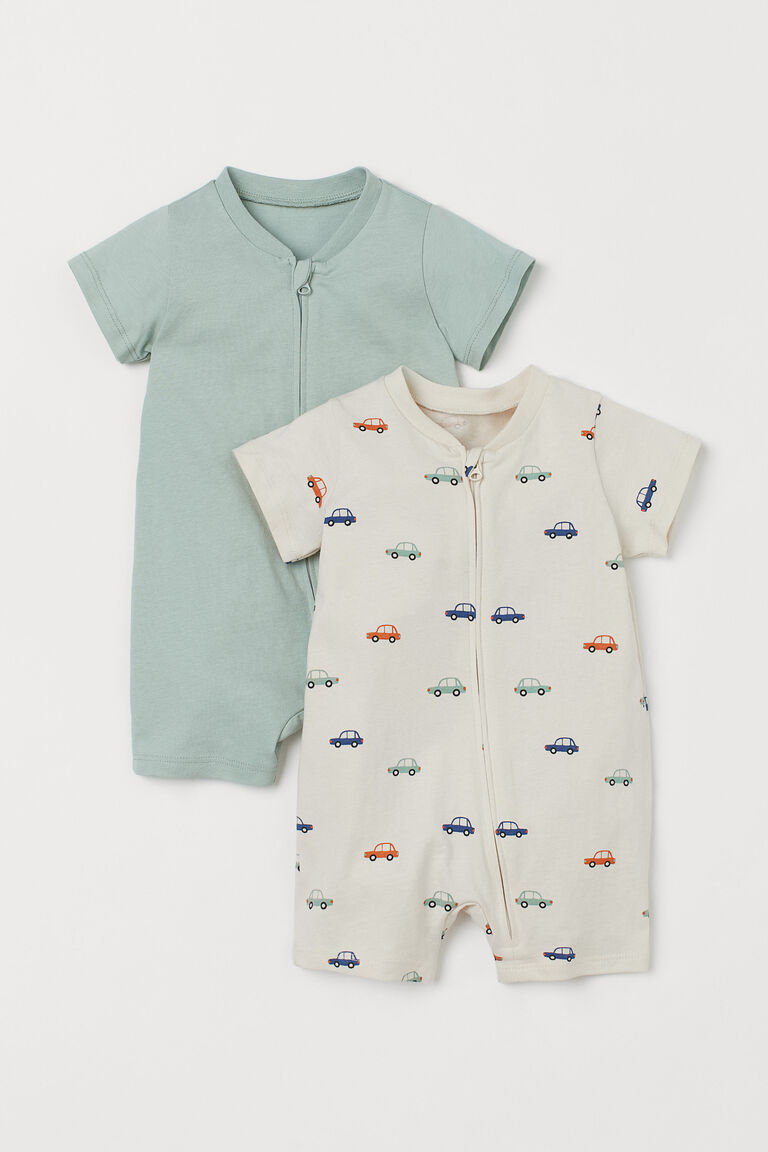 2-pack zip-up pyjamas