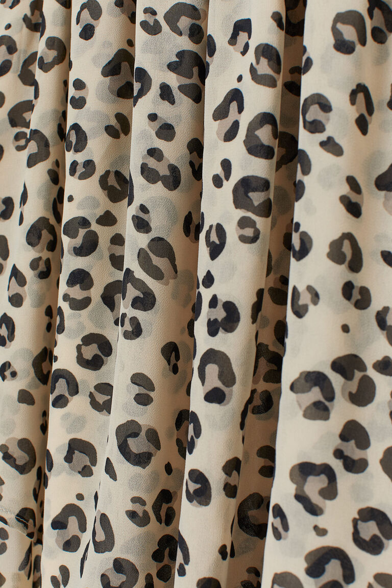 Patterned chiffon dress