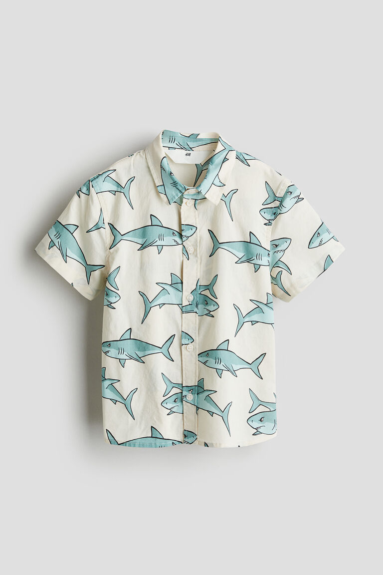 Patterned cotton shirt