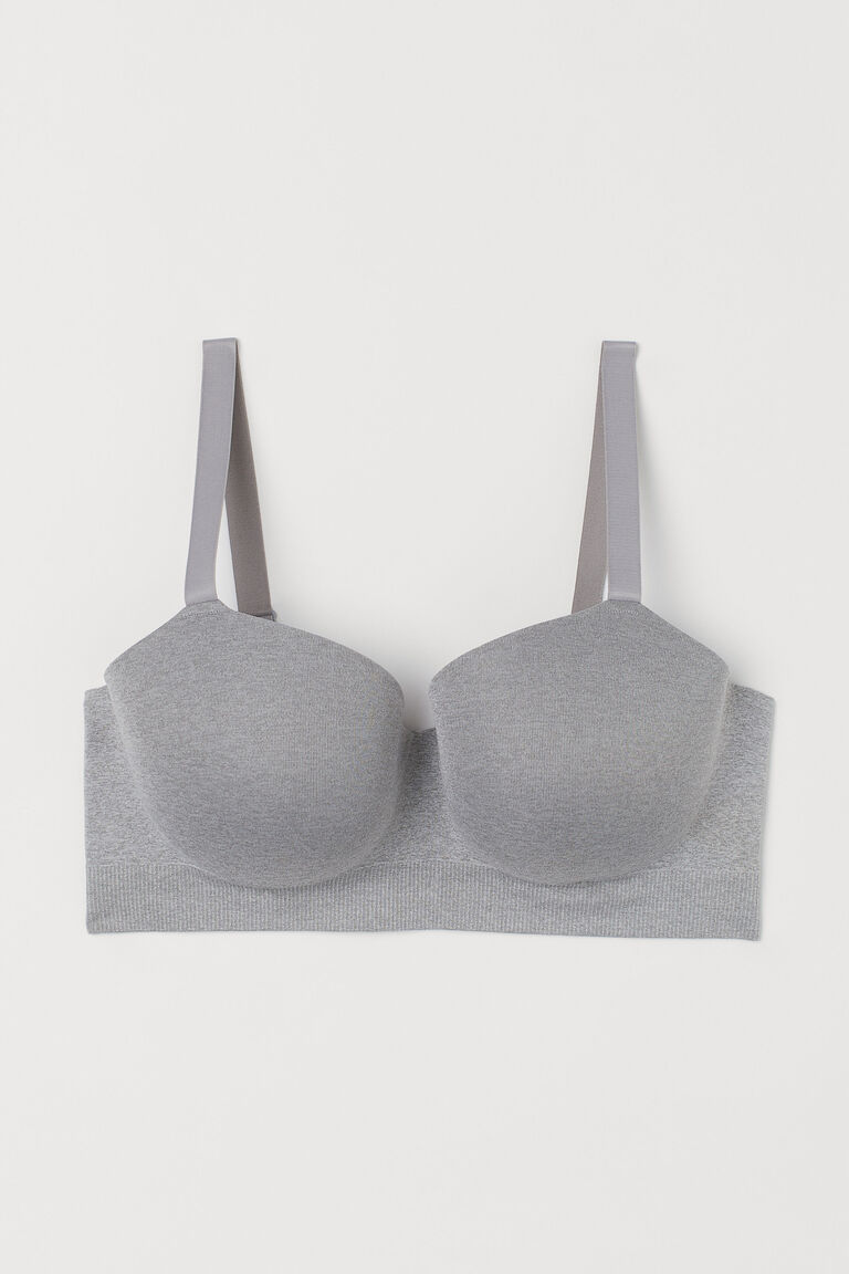 Padded jersey bra