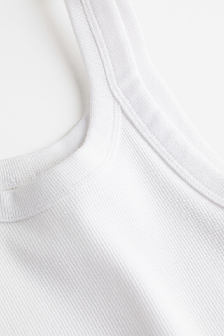 Ribbed vest top