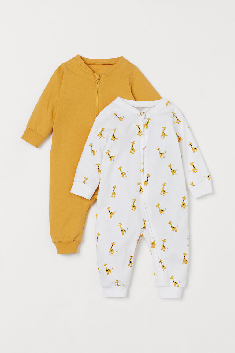 2-pack zip-up pyjamas