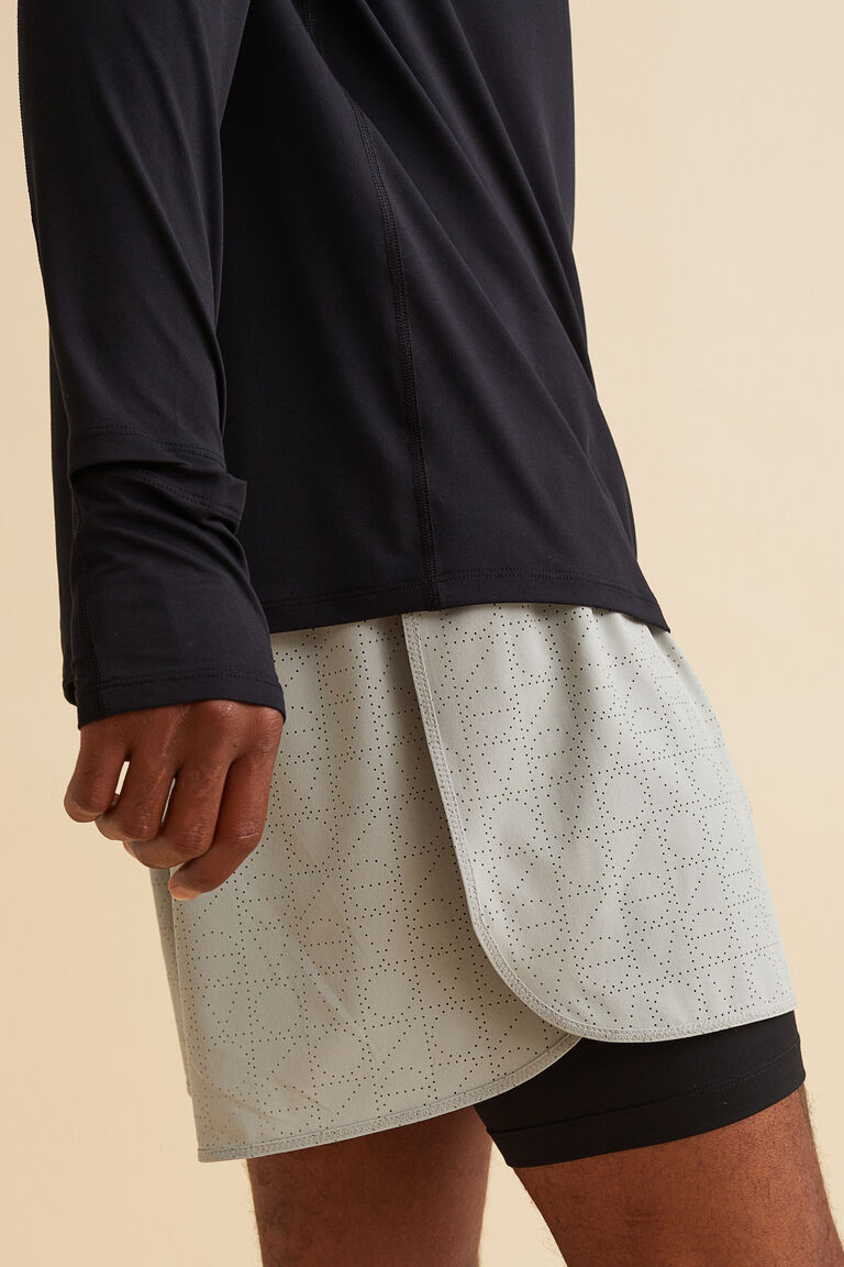 Double-layered sports shorts