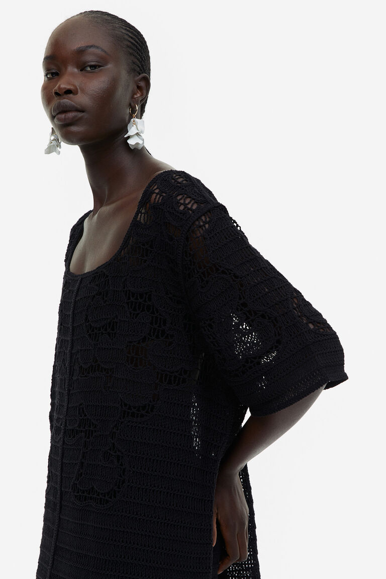 Crochet-look top