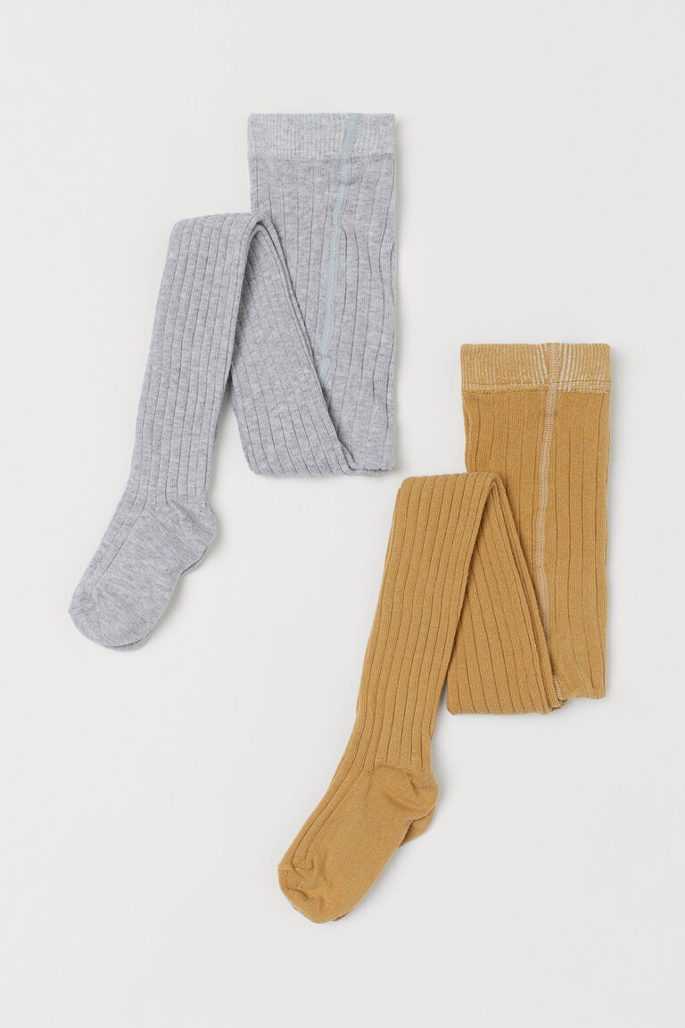 2-pack ribbed tights