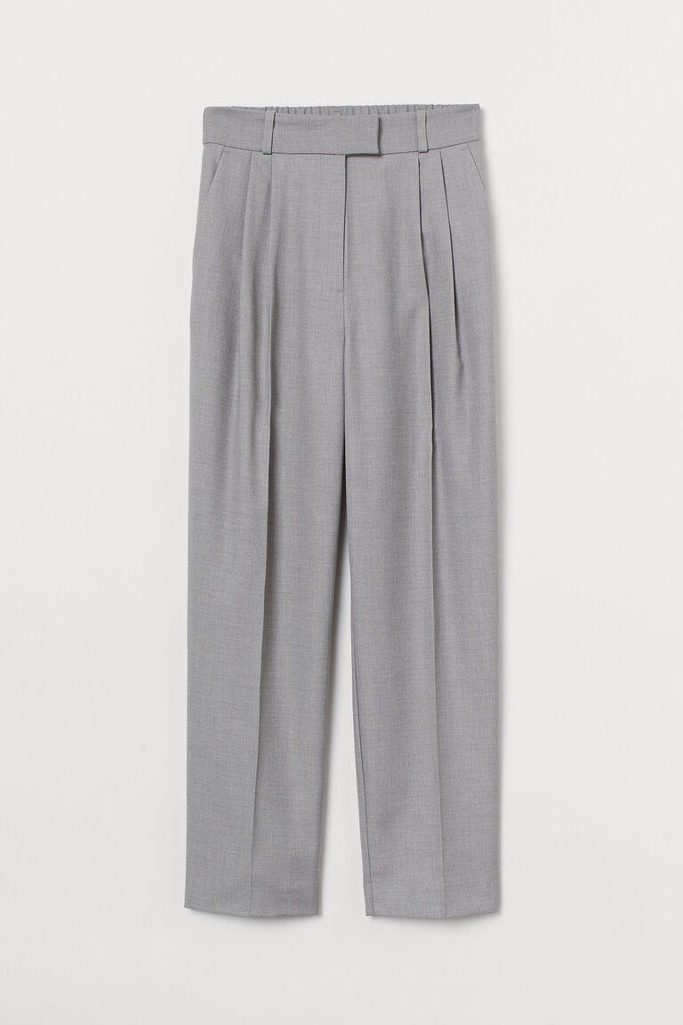 Crease-leg trousers