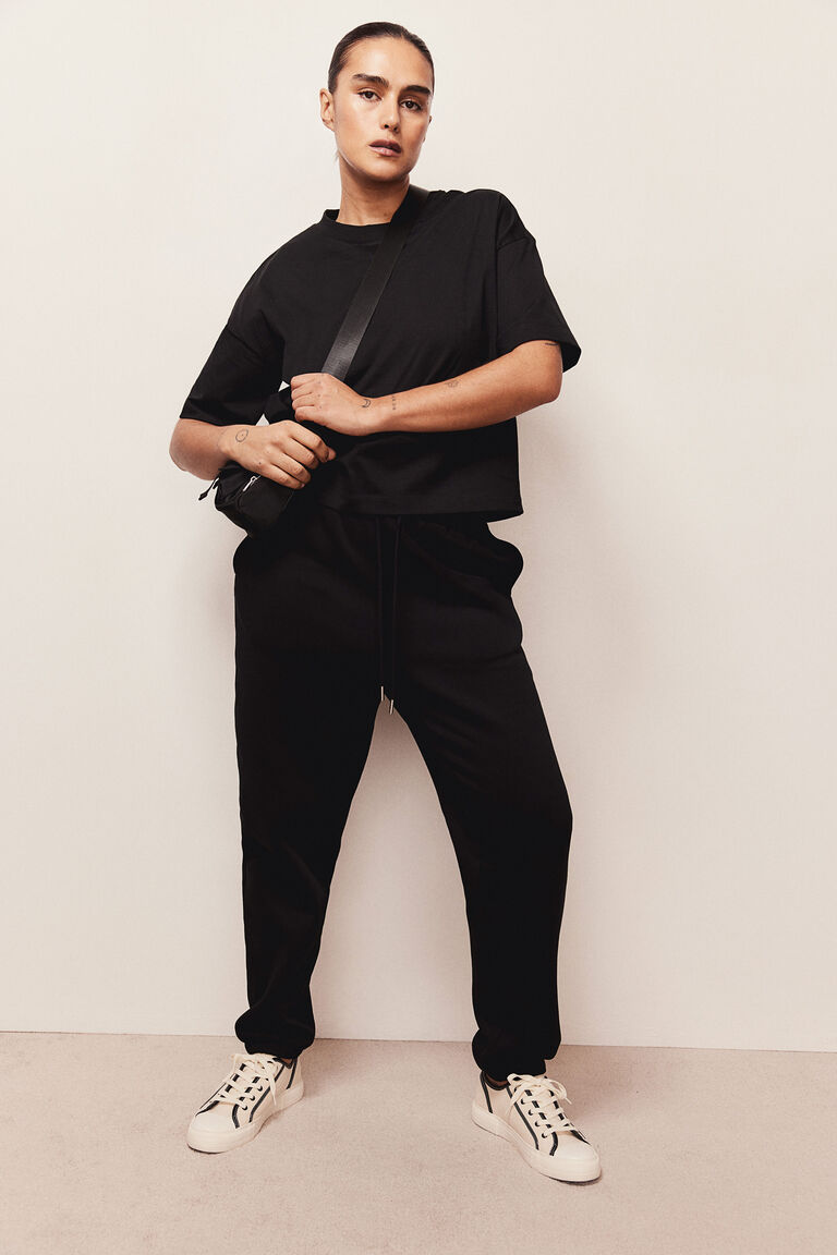 Boxy-style cotton T-shirt