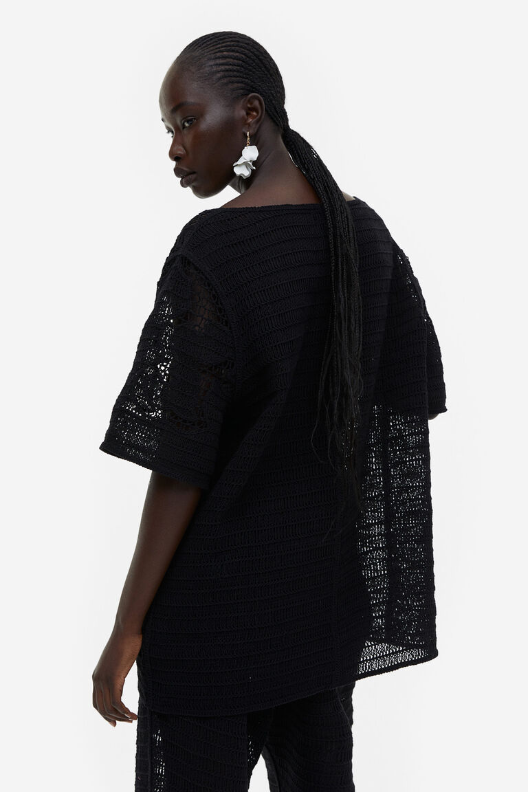 Crochet-look top