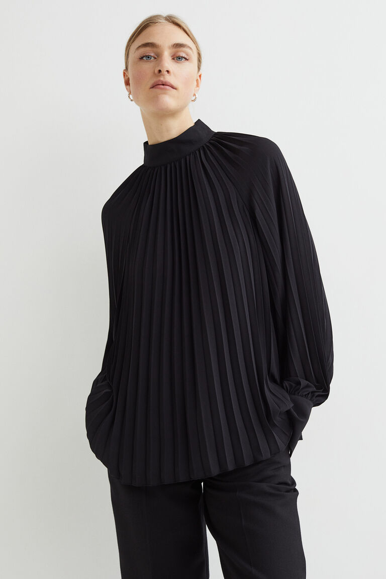 Pleated blouse