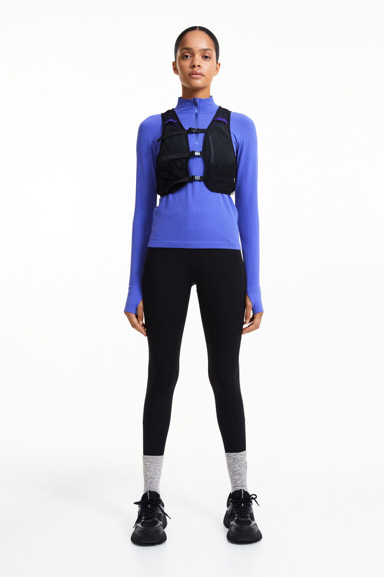 DryMove™ Seamless Zip-top sports top