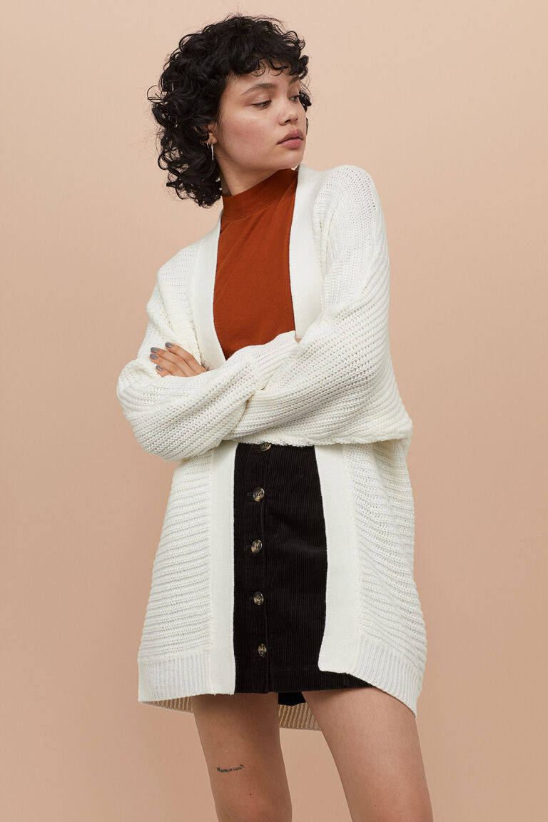 Ribbed cardigan