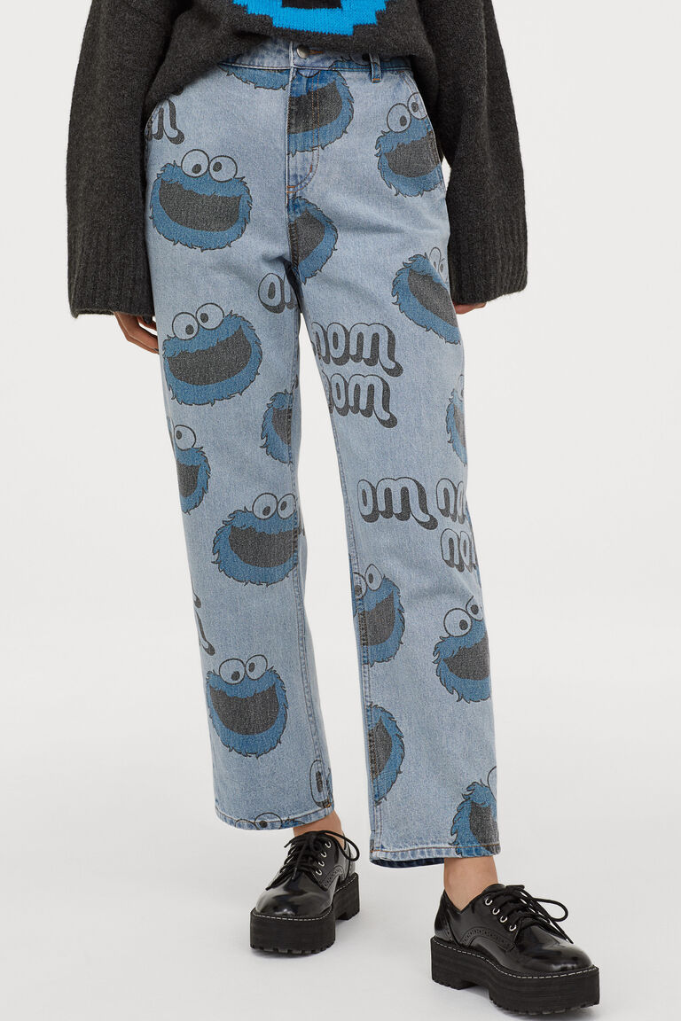 Patterned jeans