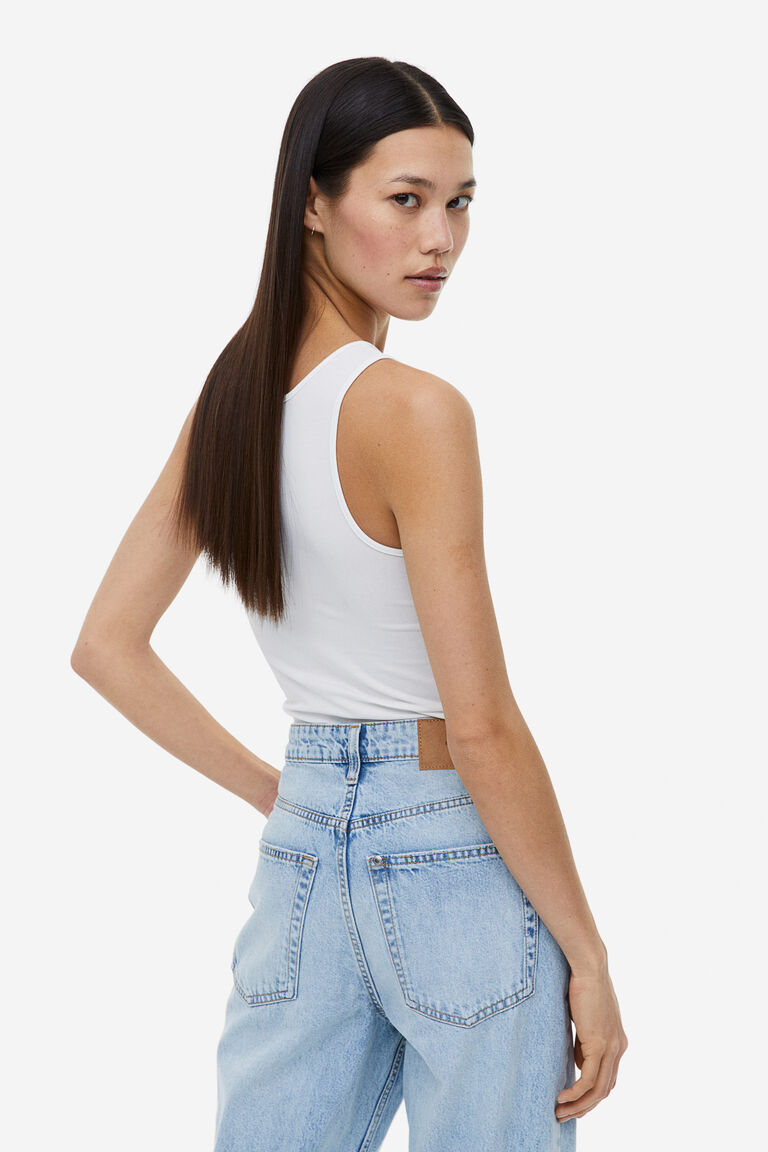 Cropped vest top