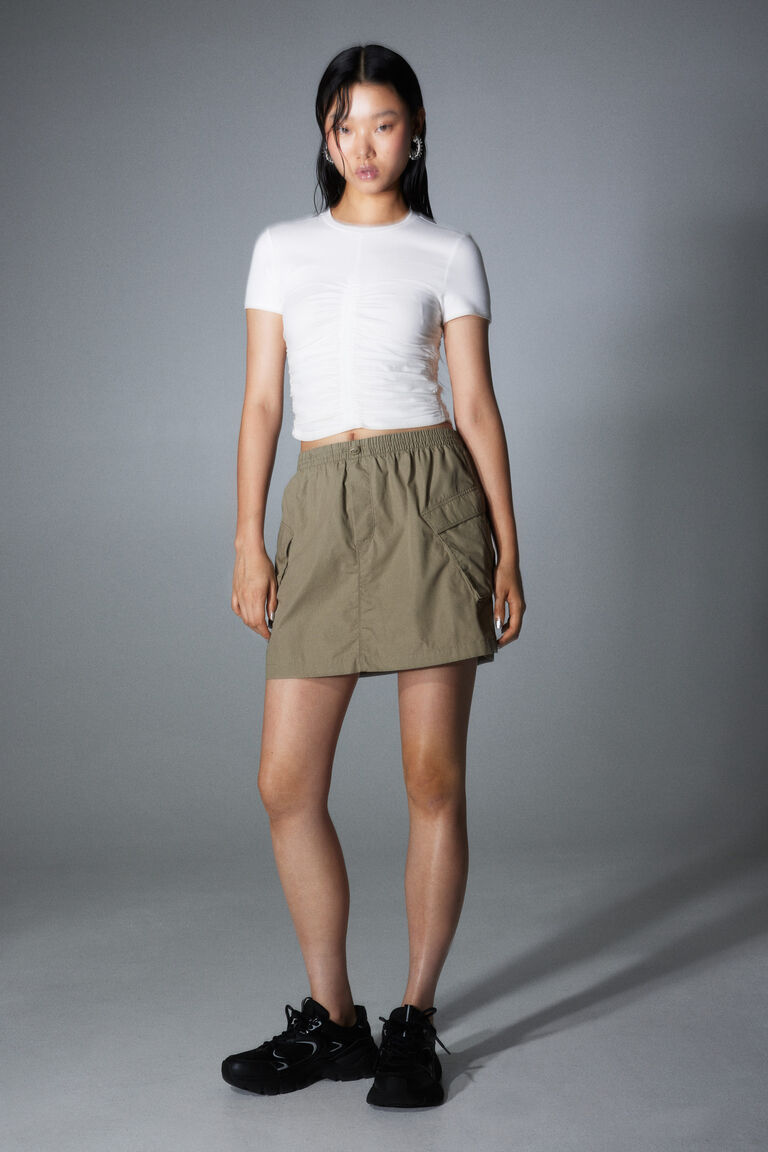 Poplin parachute skirt