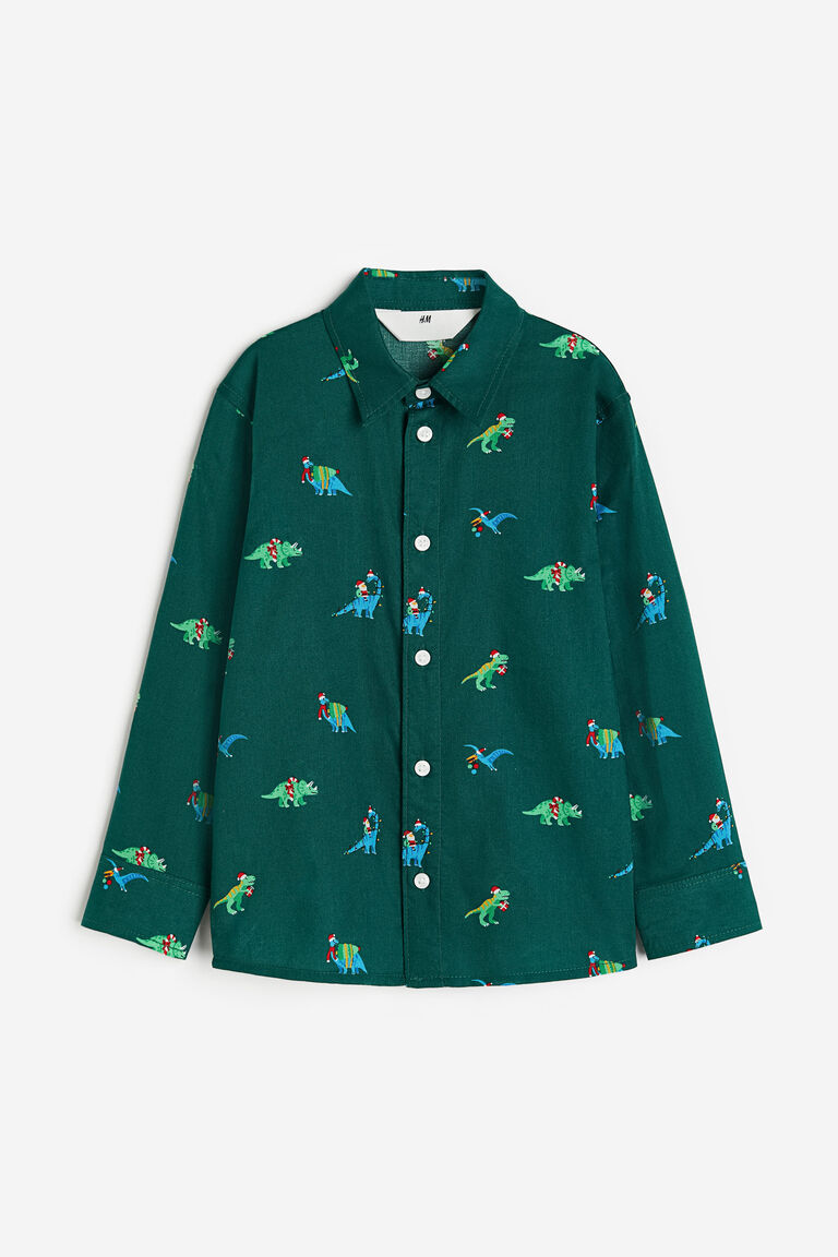 Patterned cotton shirt