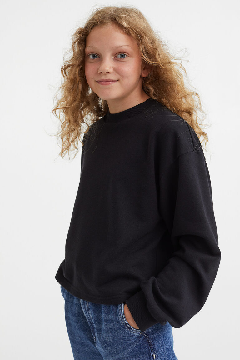 Boxy-style sweatshirt