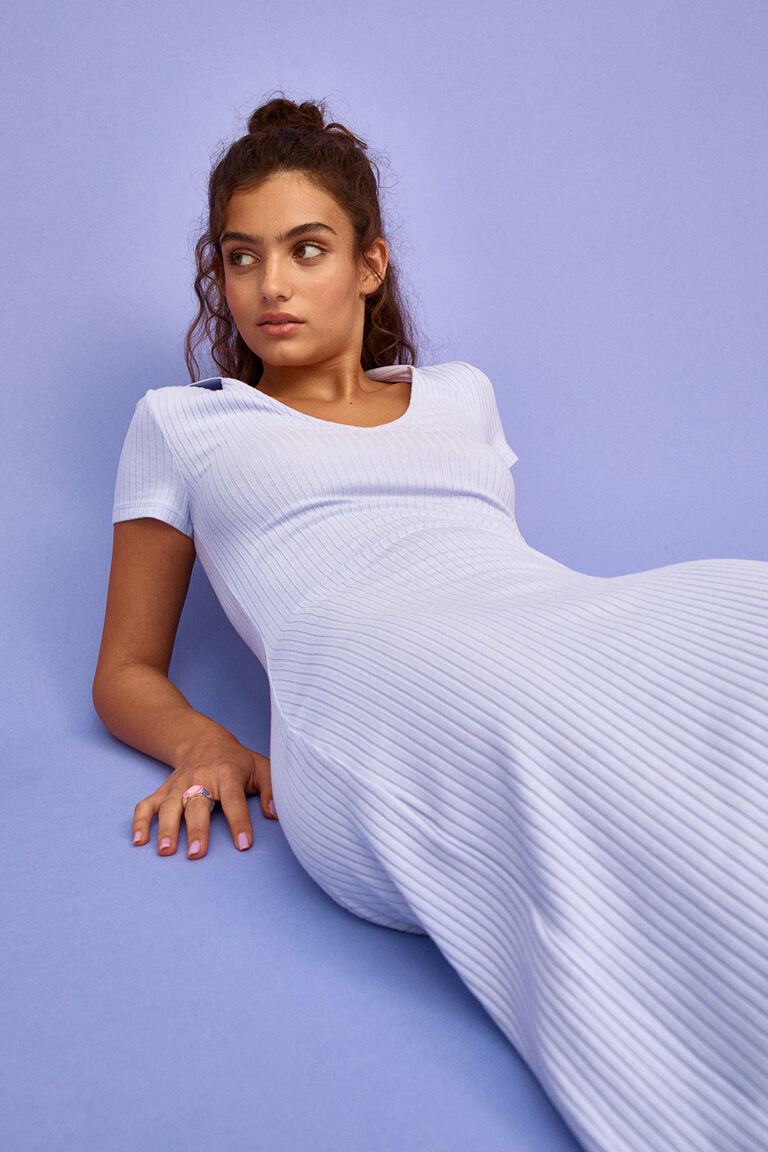 Ribbed bodycon dress