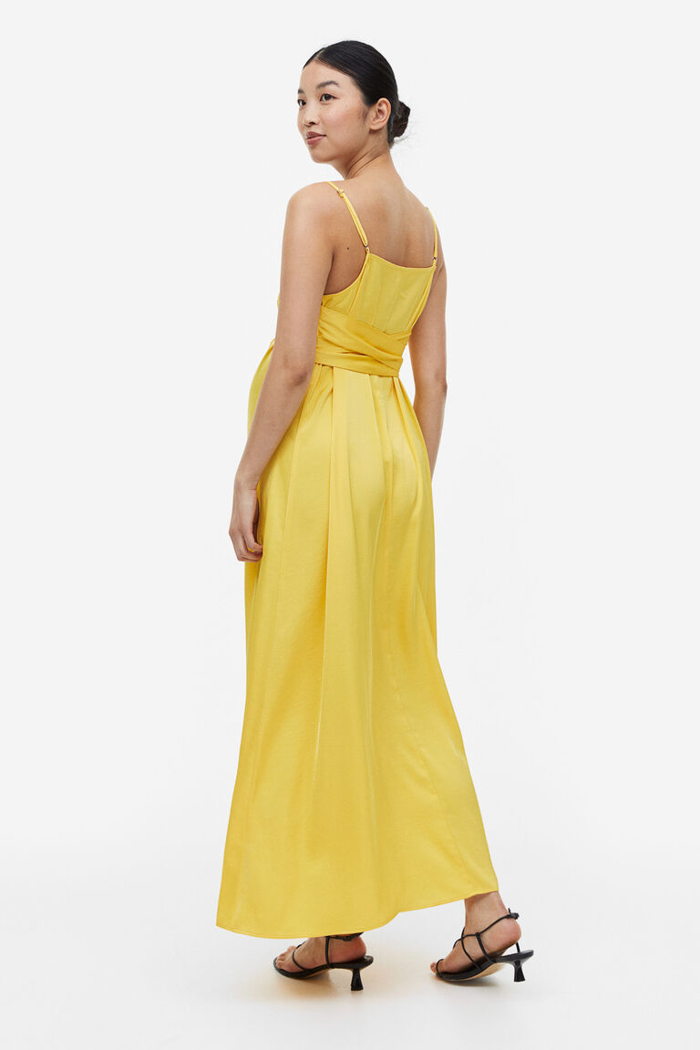 MAMA Long satin dress