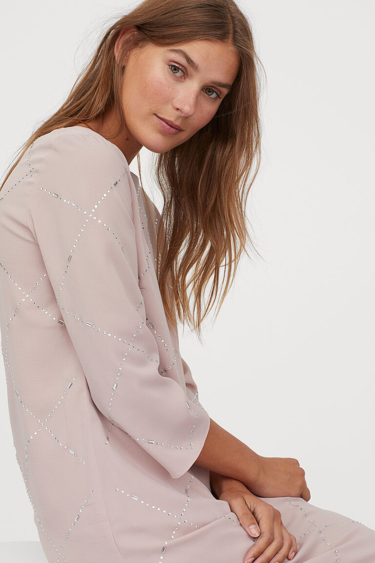 Dress with sparkly stones