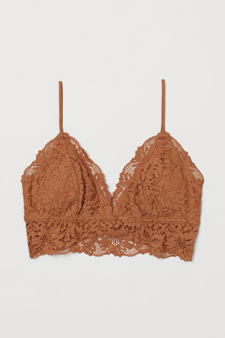 Padded lace bra