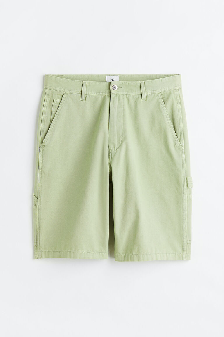 Relaxed Fit Canvas Shorts