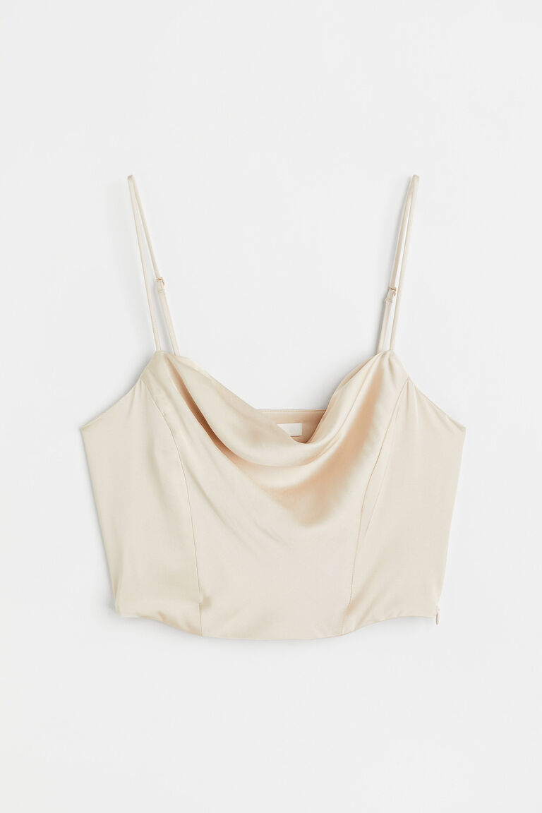 Satin corset top
