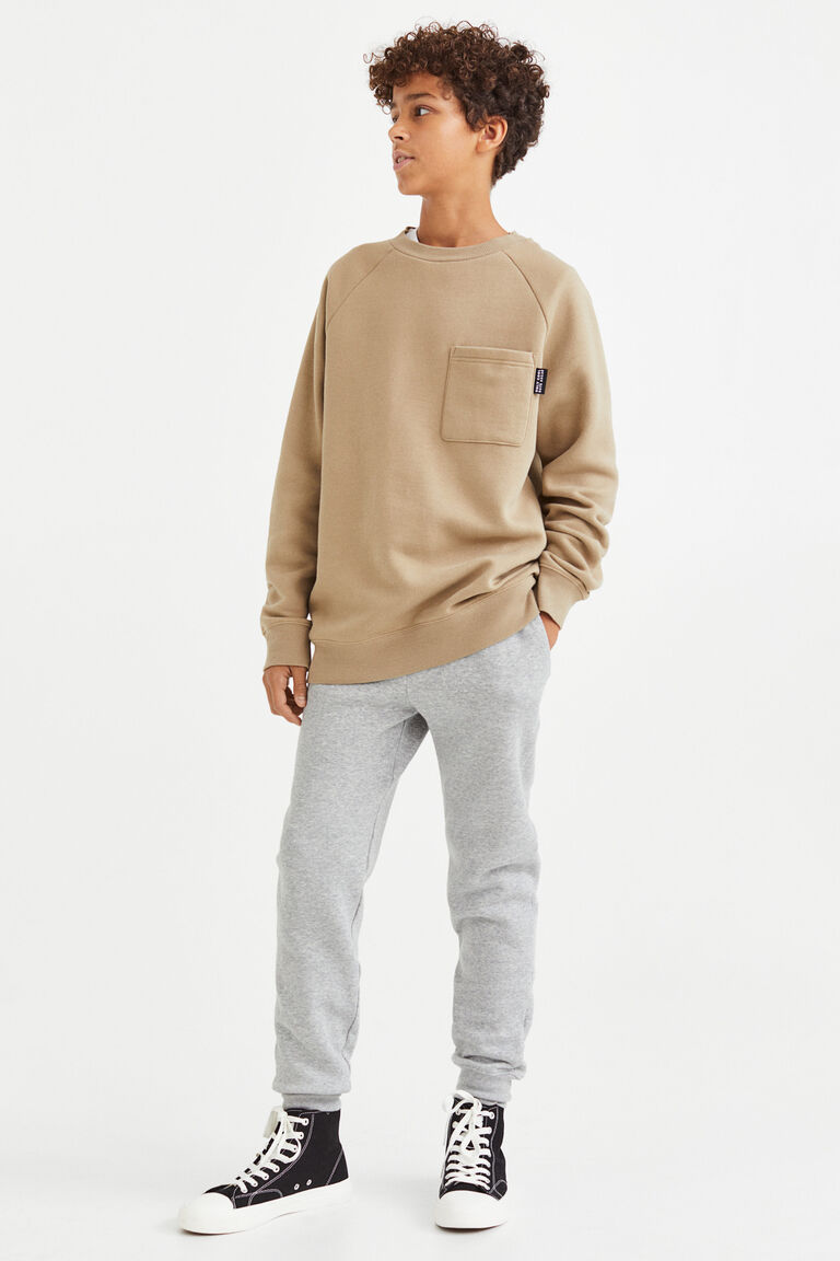 Brushed-inside joggers