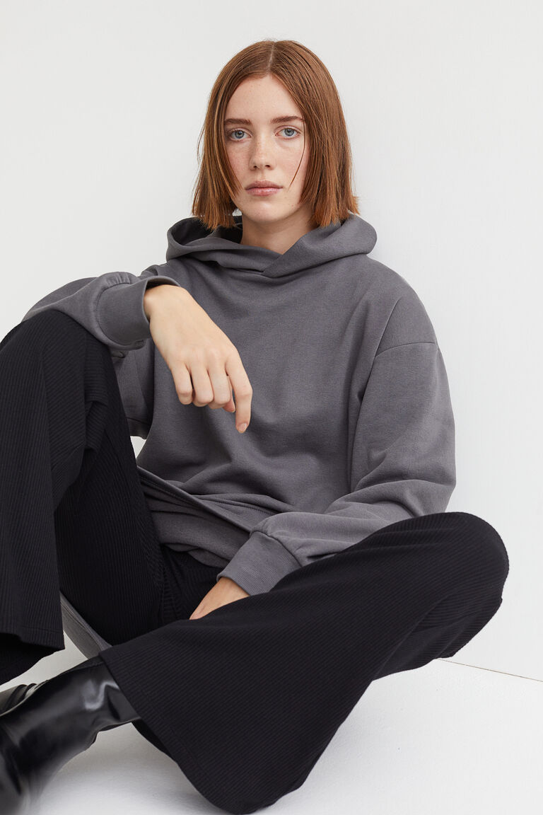 Hooded sweatshirt dress