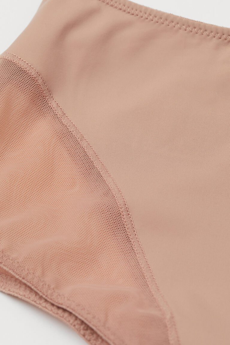 Microfibre and mesh briefs