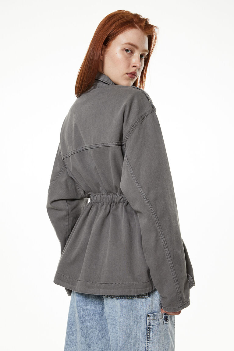 Cotton twill utility jacket