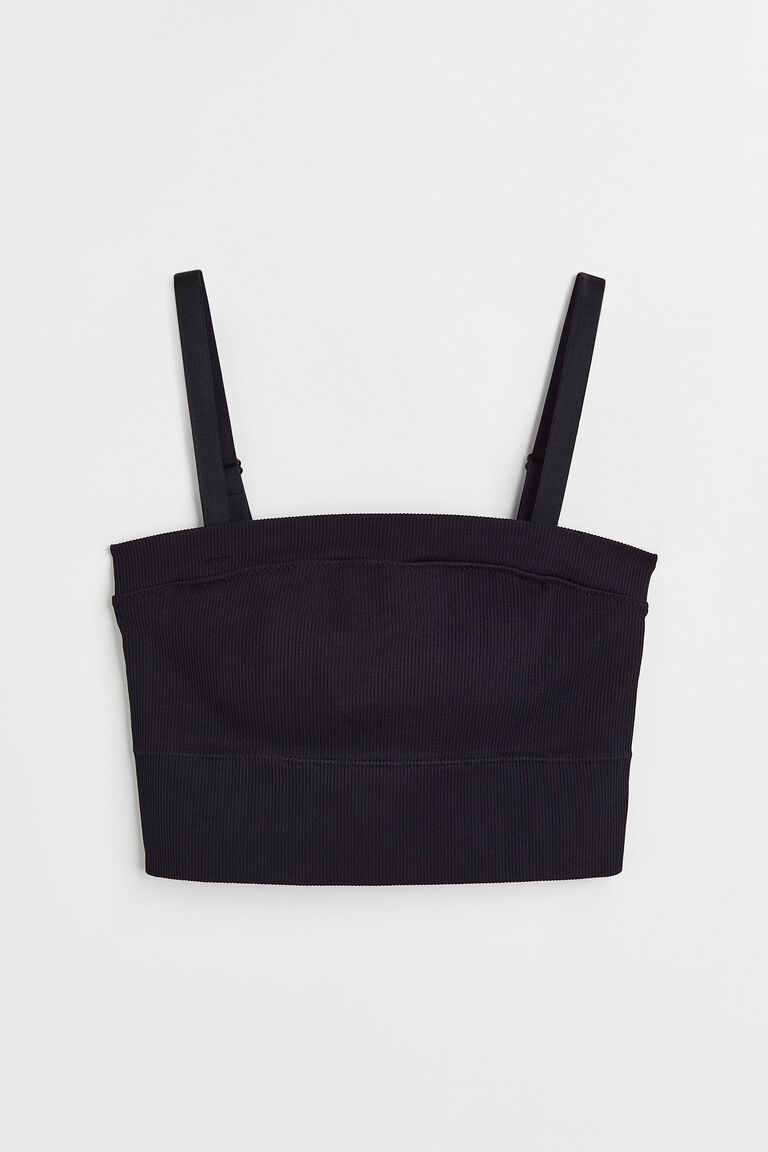 Seamless light support sports bandeau top