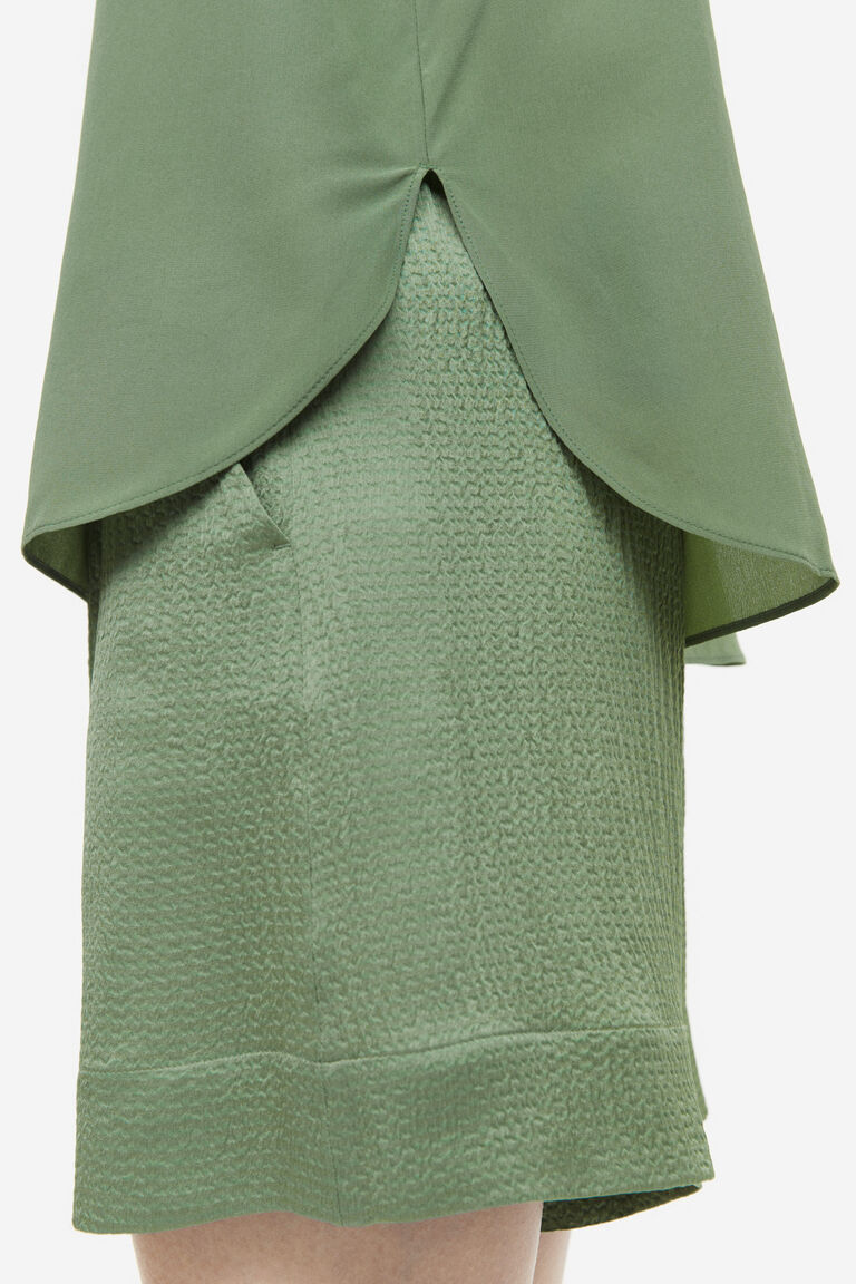 Silk crêpe top