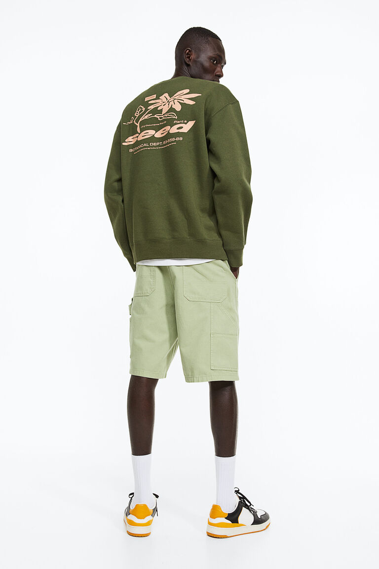 Relaxed Fit Canvas Shorts