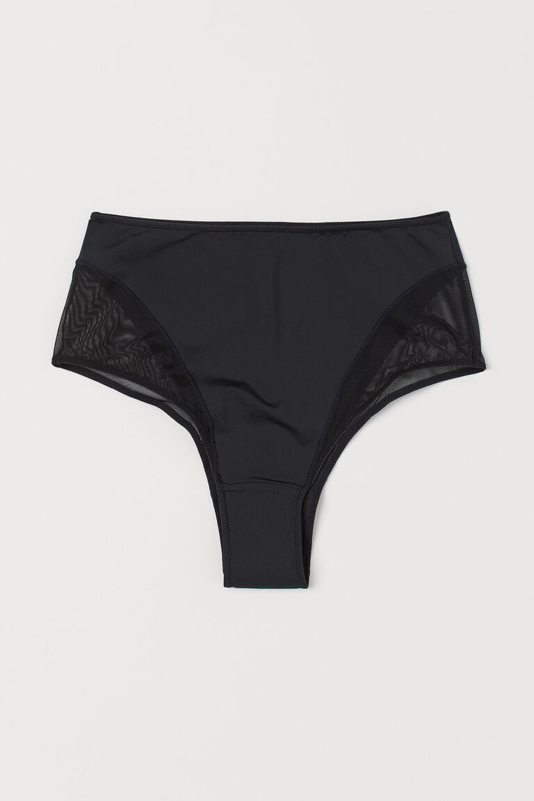 Microfibre and mesh briefs