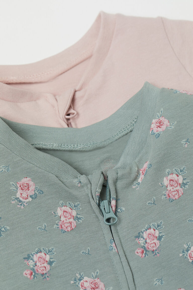 2-pack zip-up pyjamas