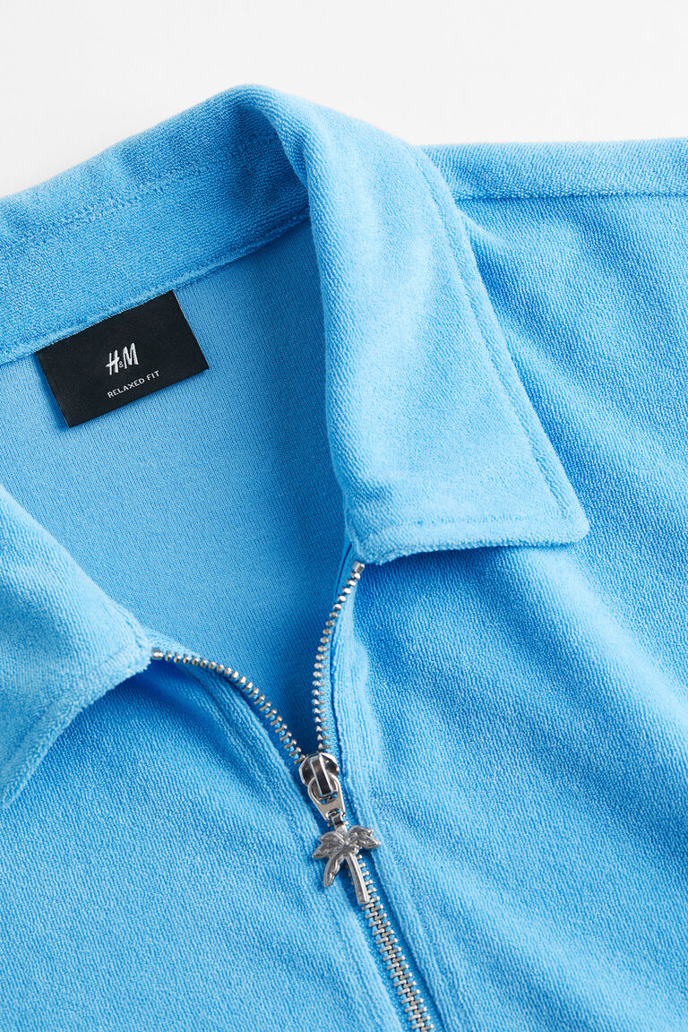 Relaxed Fit Terry polo shirt
