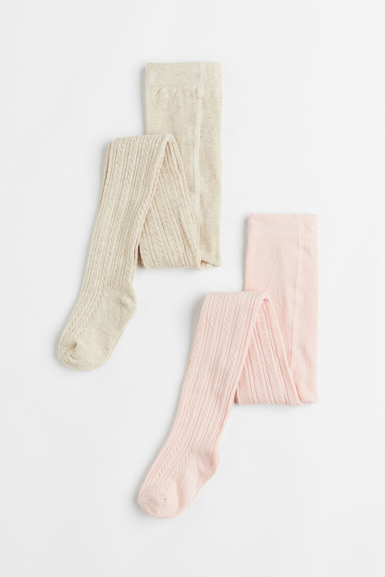 2-pack pointelle tights