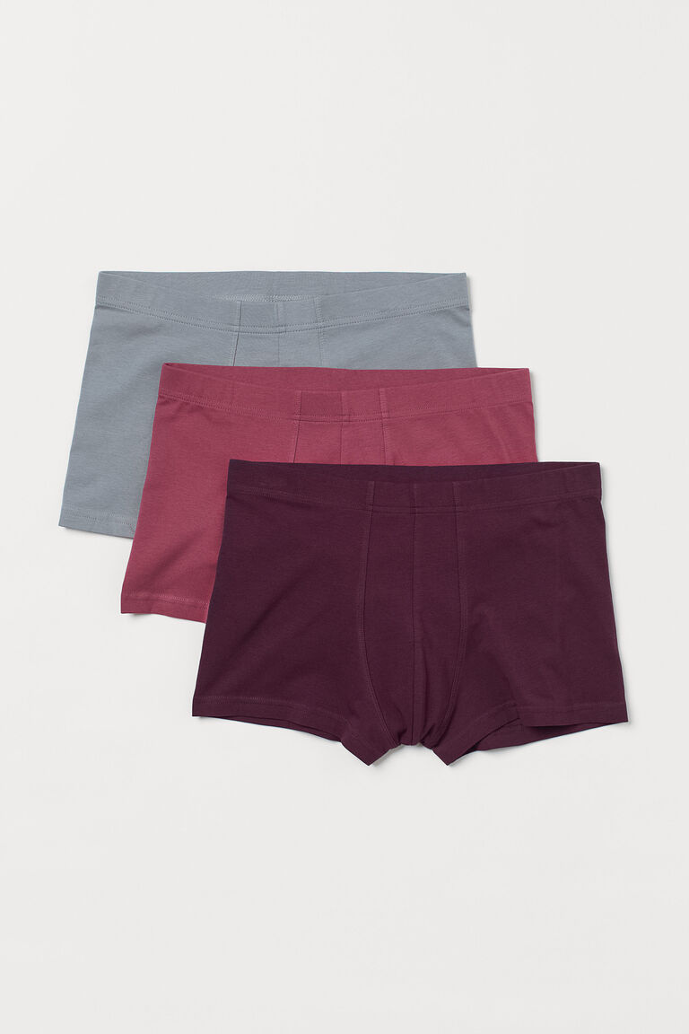 3-pack short cotton trunks