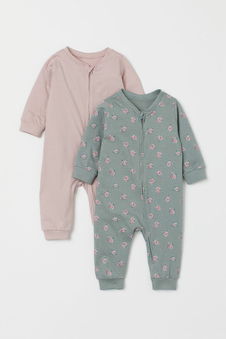 2-pack zip-up pyjamas