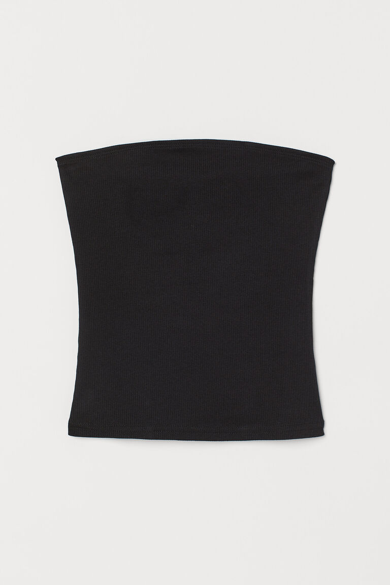Ribbed tube top