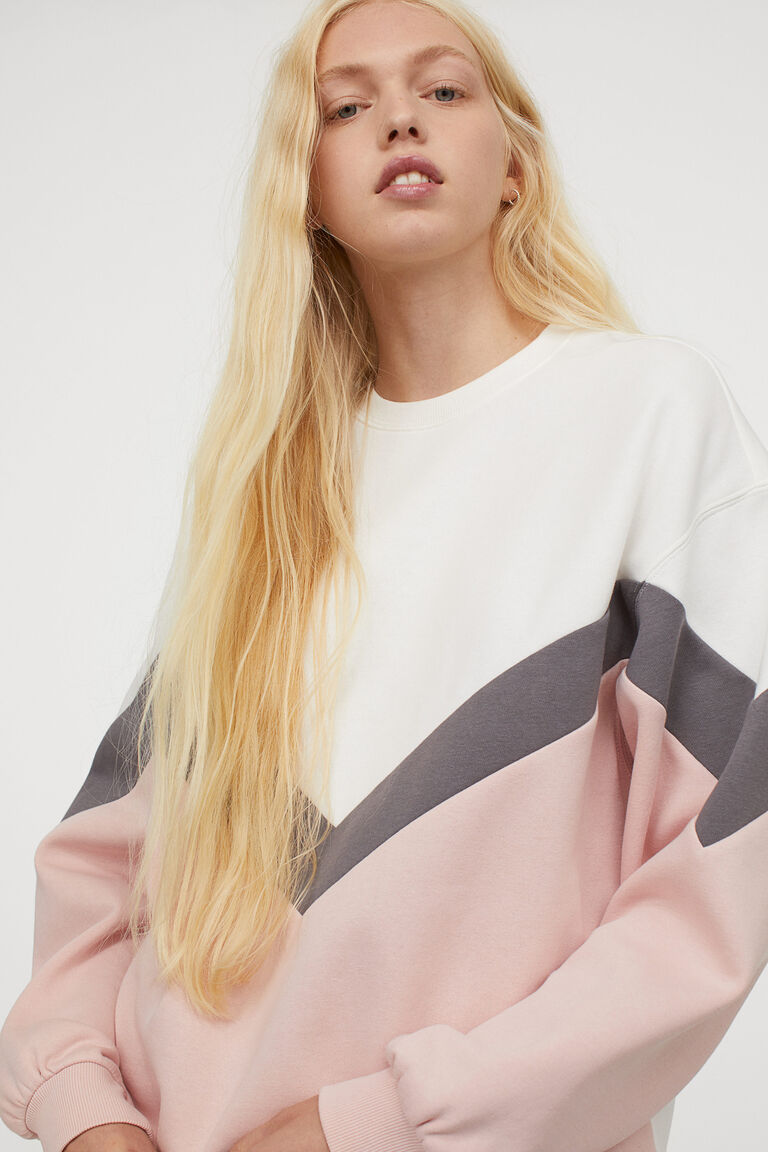 Block-coloured sweatshirt
