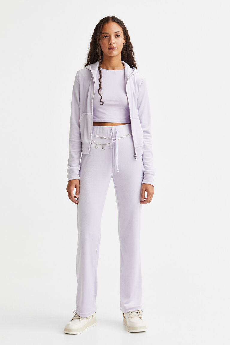 Velour trousers