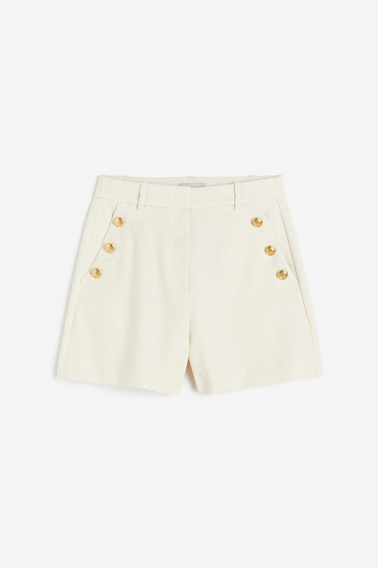 Button-detail shorts