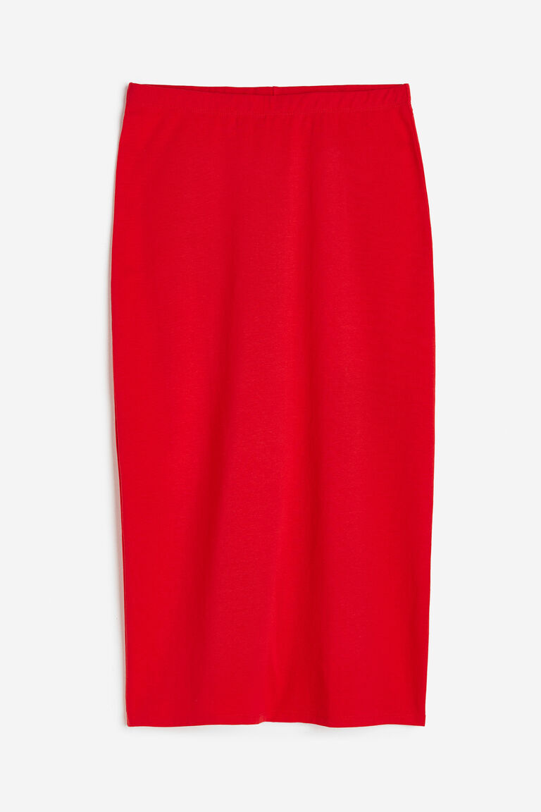 Jersey pencil skirt