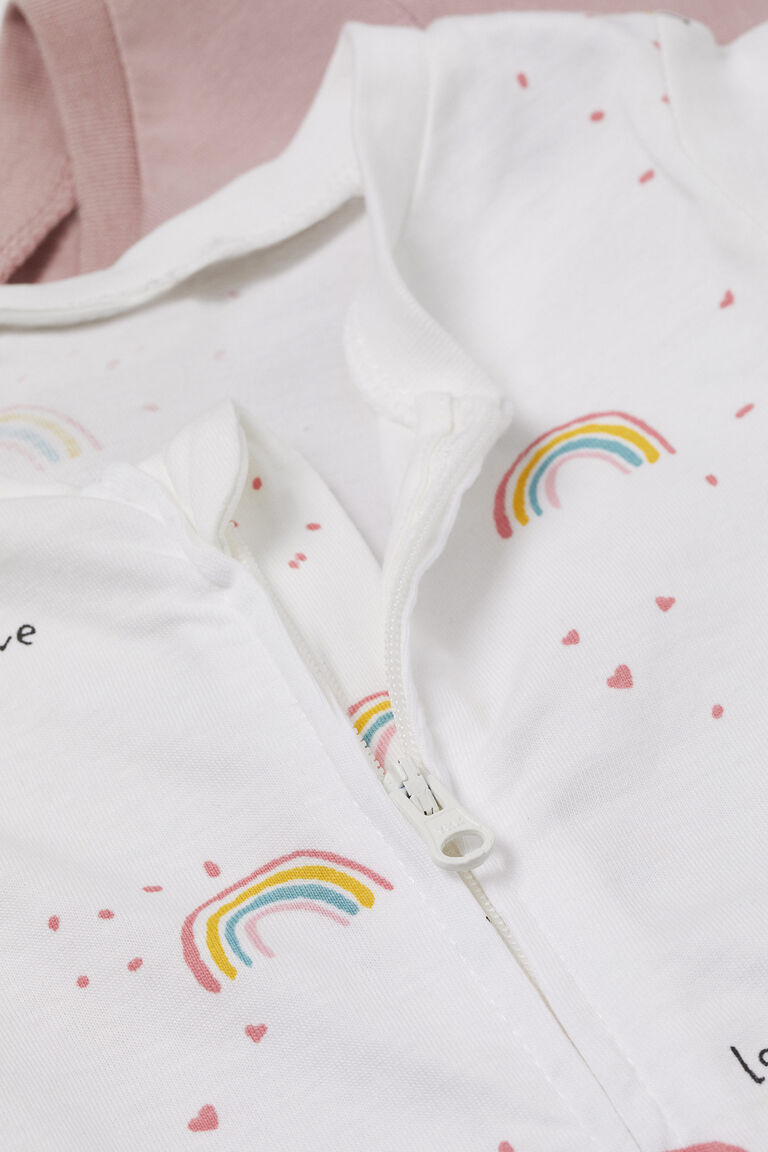 2-pack zip-up pyjamas