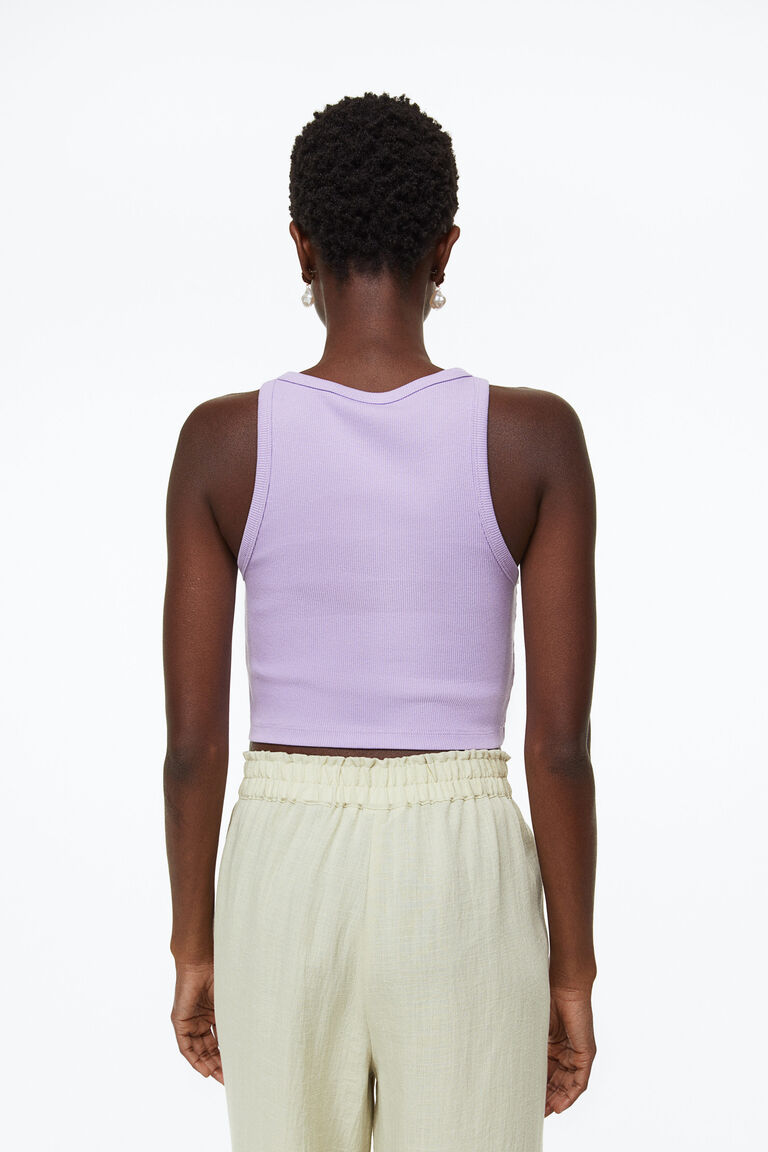 Cropped vest top
