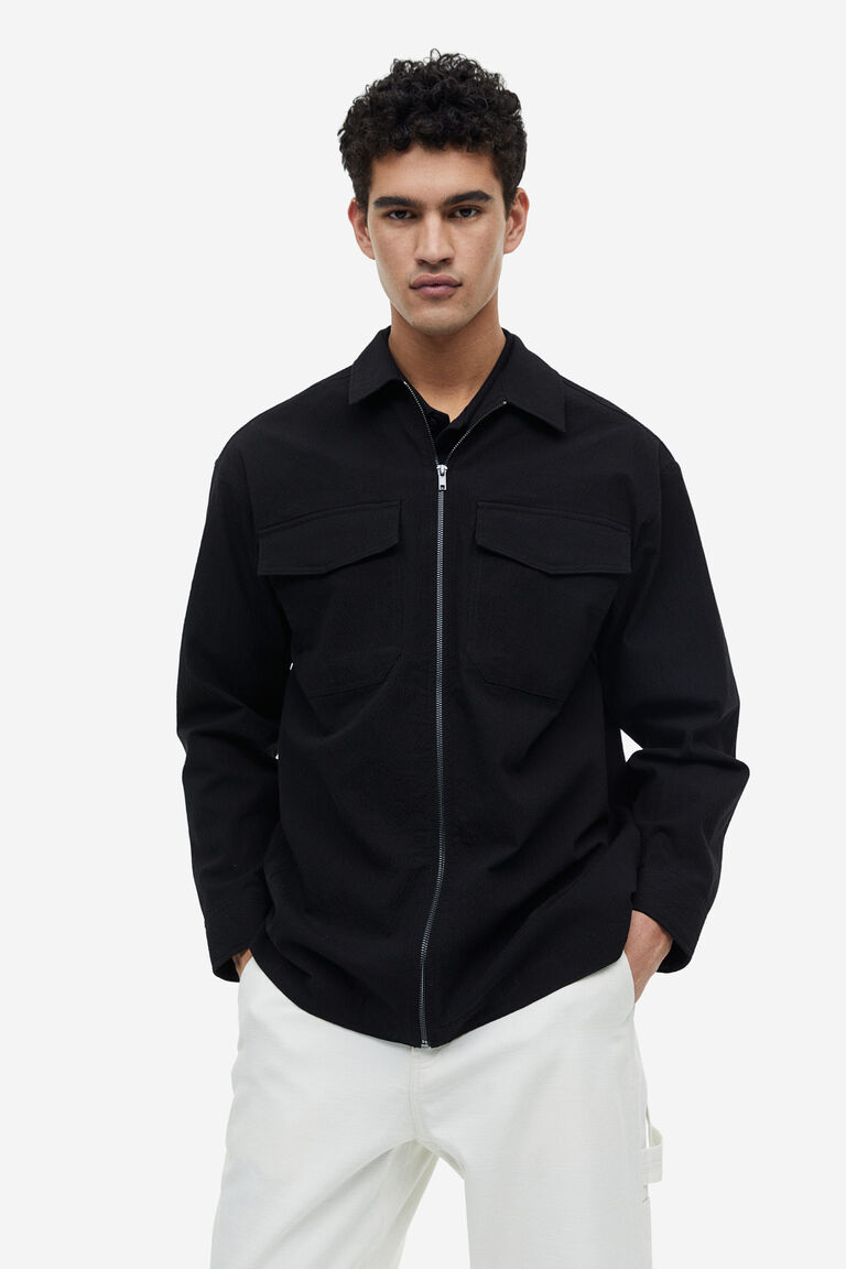Regular Fit Textured overshirt