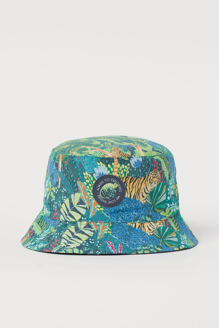 Patterned bucket hat