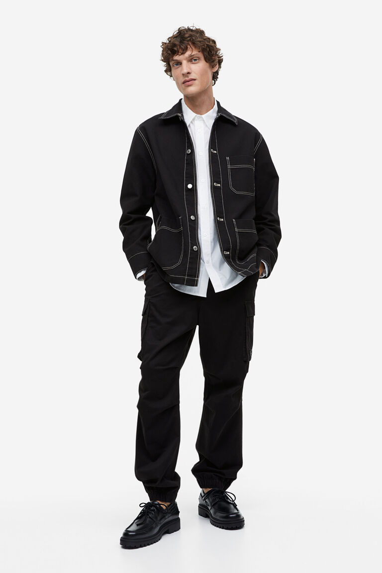 Regular Fit Cotton canvas shacket